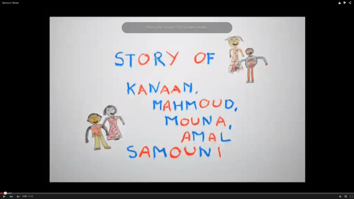 Animated film Samouni Street | Make Apartheid History